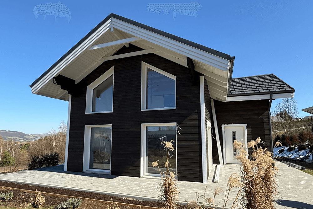 Dom całoroczny Solina 95m² - projekt drewniany | Dompol